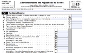Guide to Schedule 1 Tax Form (Form 1040) for Tax Year 2024