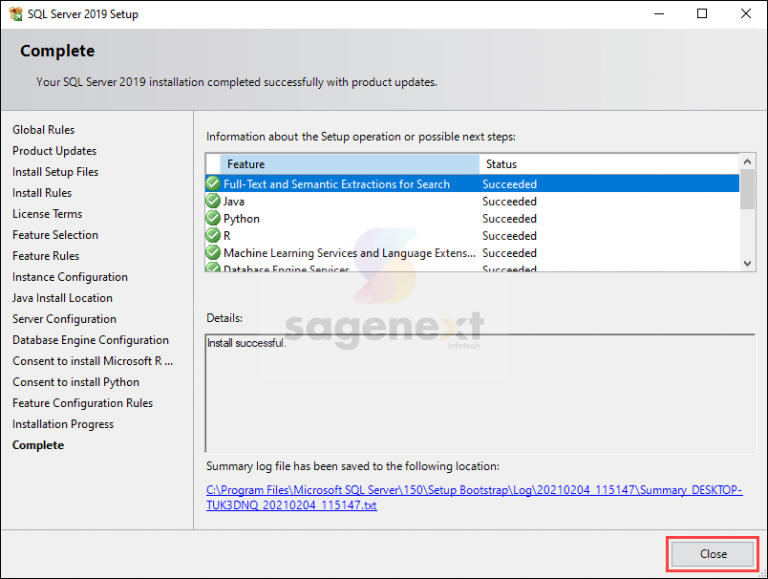 SQL Server Express Installing, Upgrading, Testing and Uninstalling