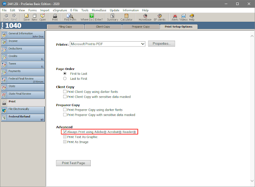 How To Resolve the Printing Errors in ProSeries?-Sagenext